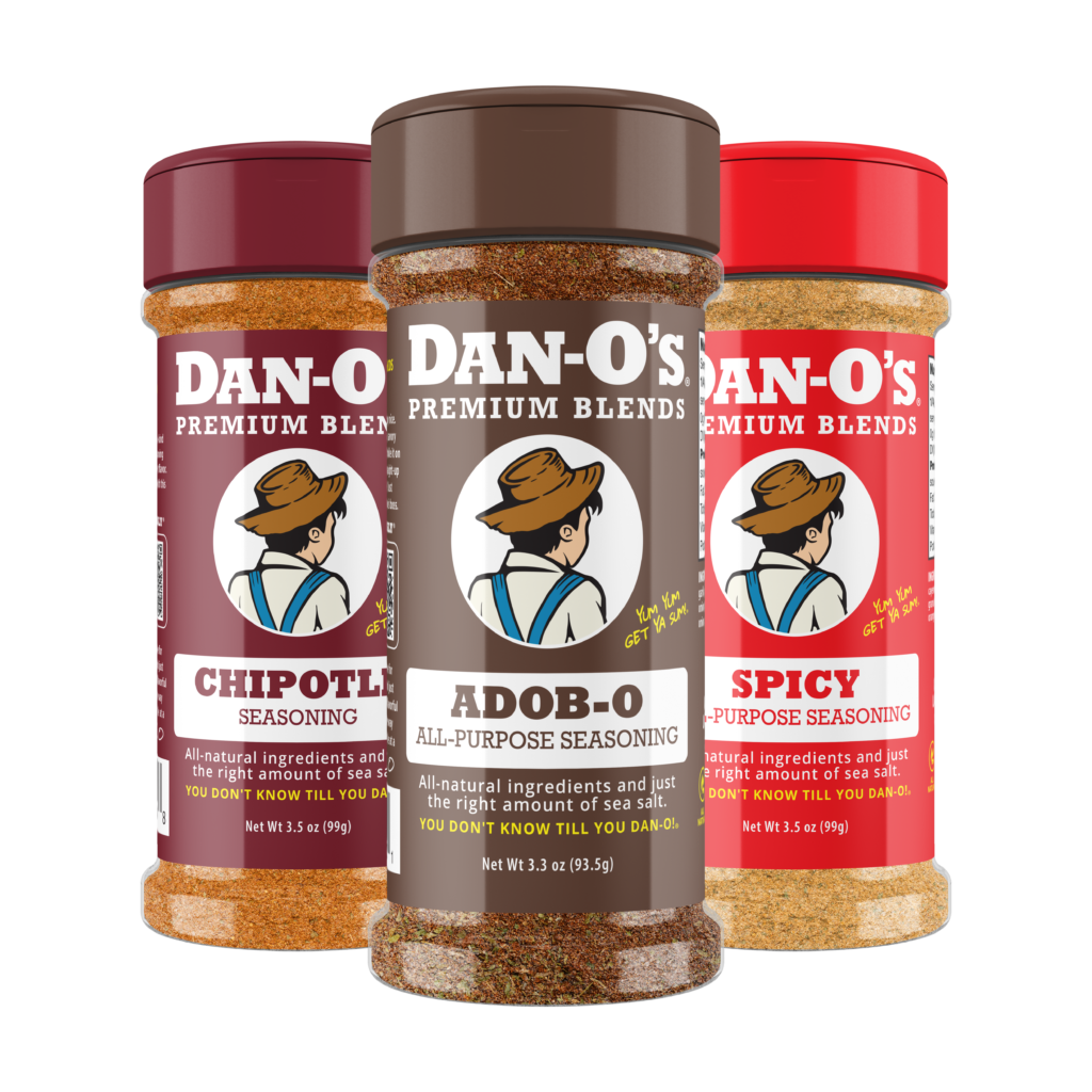 Small 3 Bottle Combo - Adob-O, Chipotle, & Spicy - Dan-O's Seasoning