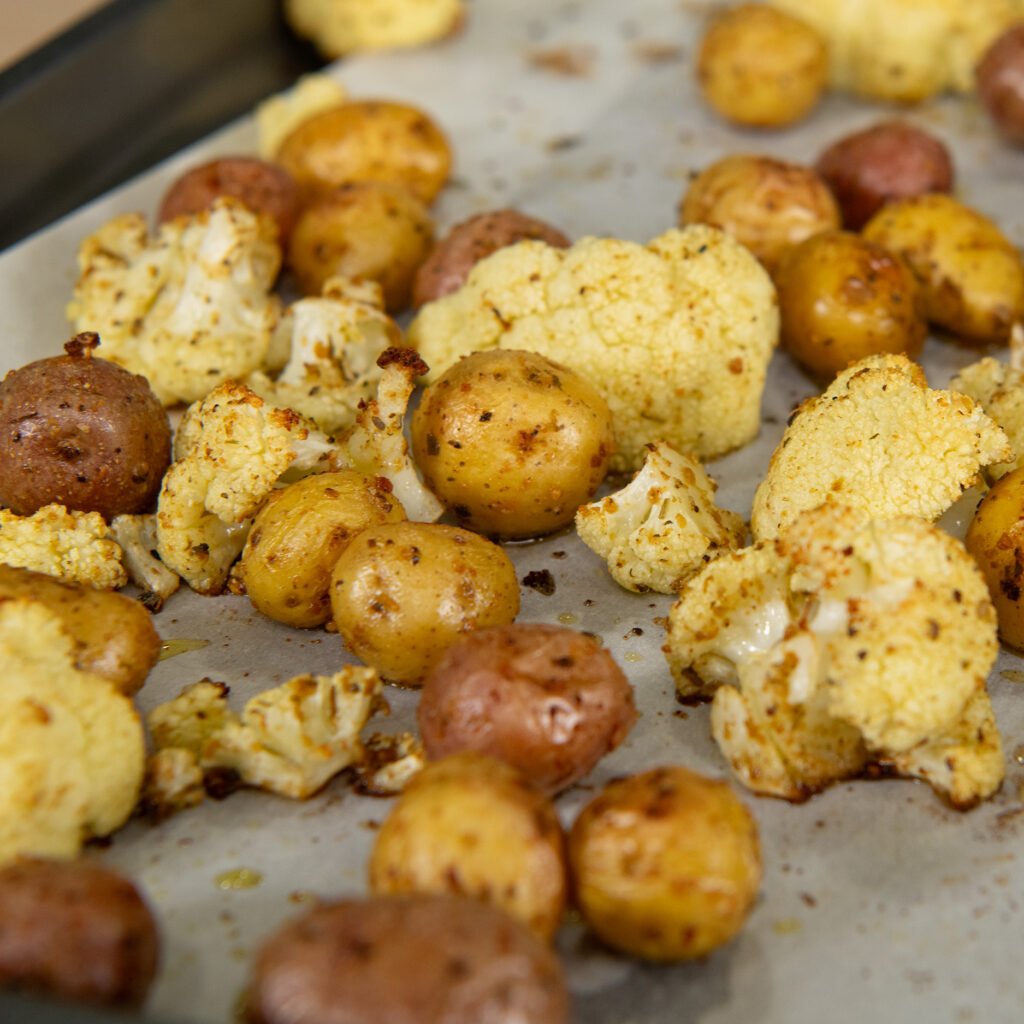Chicken and Roasted Veggies with French Onion Dip - Dan-O's Seasoning