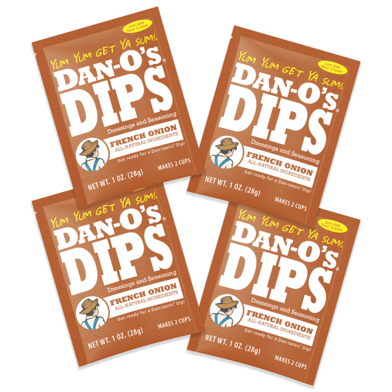 French Onion Dip Mix Packets - 4 Pack - Dan-O's Seasoning